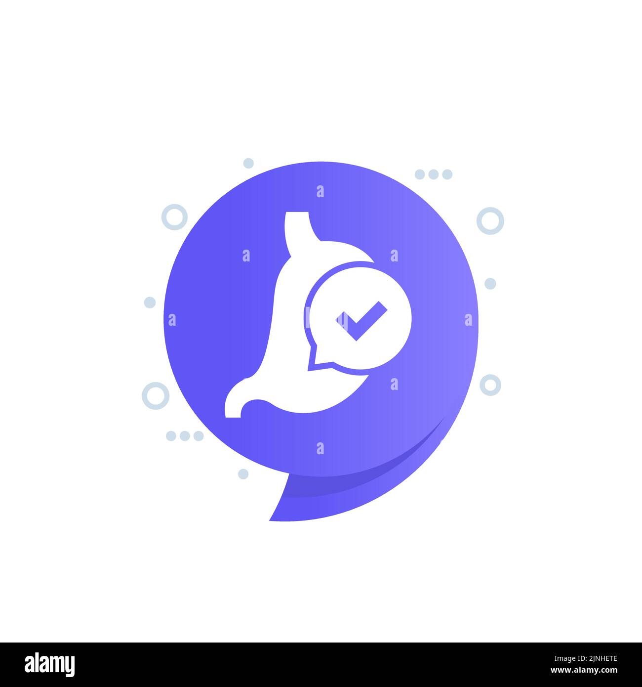 good digestion icon with a stomach, vector Stock Vector Image & Art - Alamy