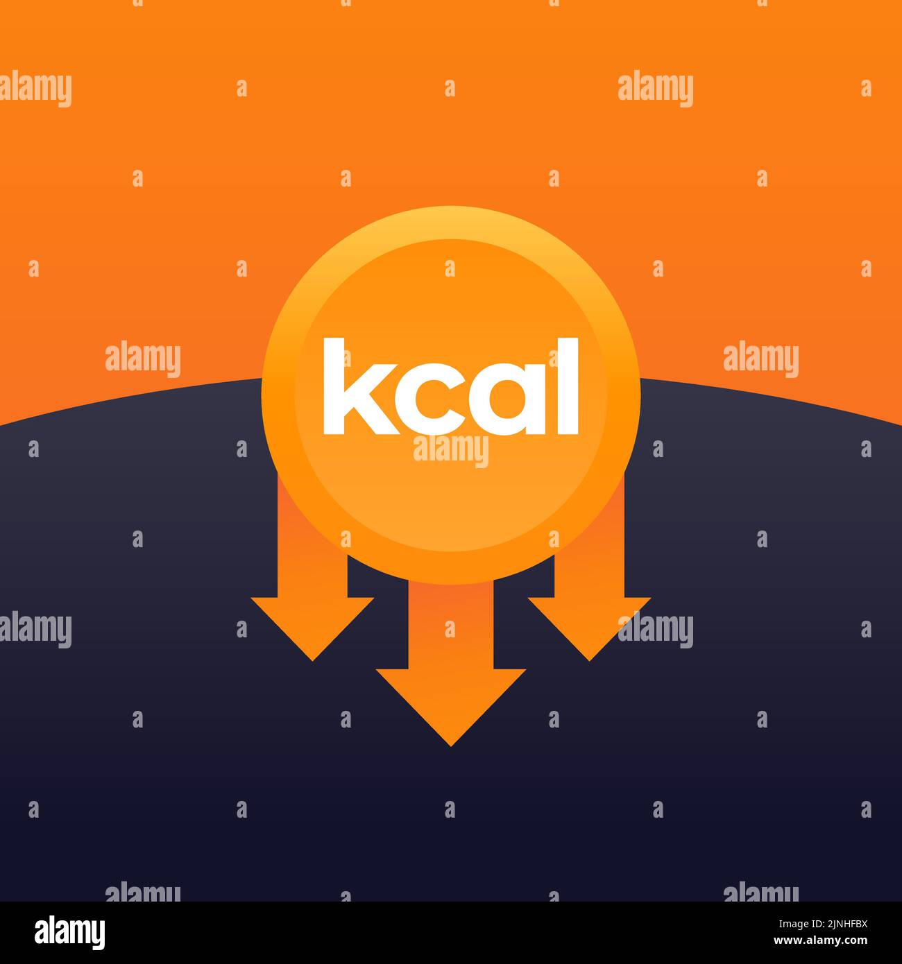 kcal reducing or cut calories vector design Stock Vector Image & Art ...