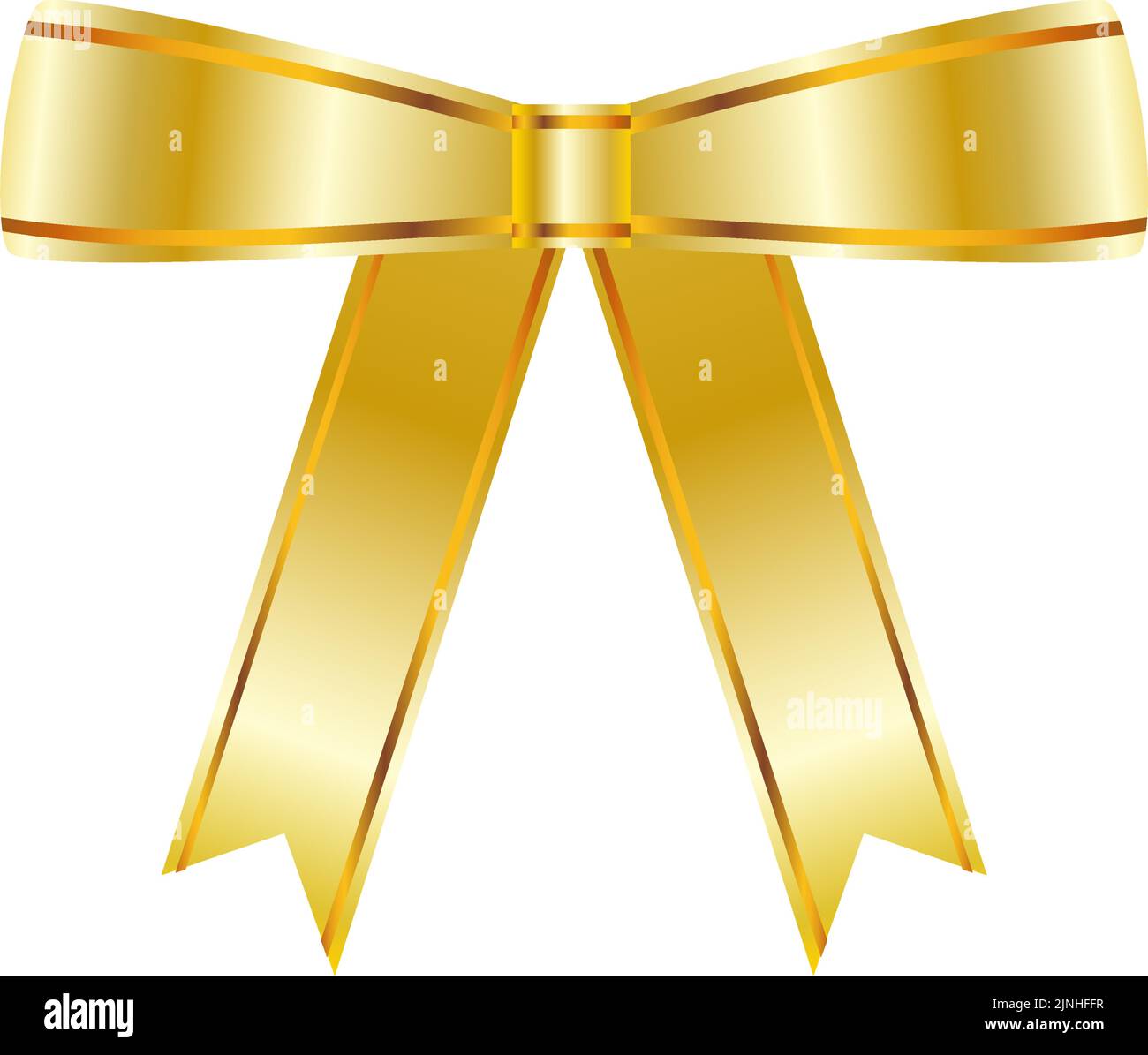 Gorgeous ribbon decoration with golden gradation Stock Vector Image ...