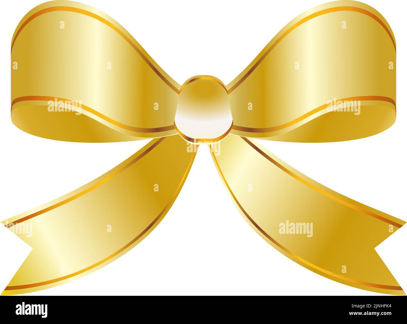 Gorgeous ribbon decoration with golden gradation Stock Vector Image ...