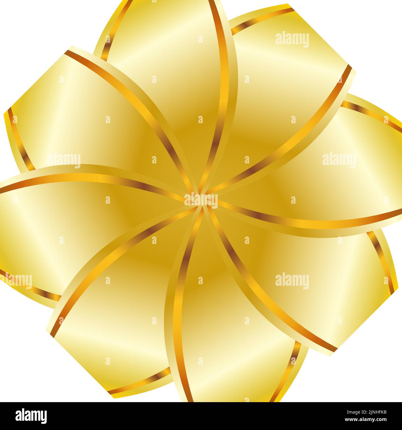 Gorgeous ribbon decoration with golden gradation Stock Vector Image ...