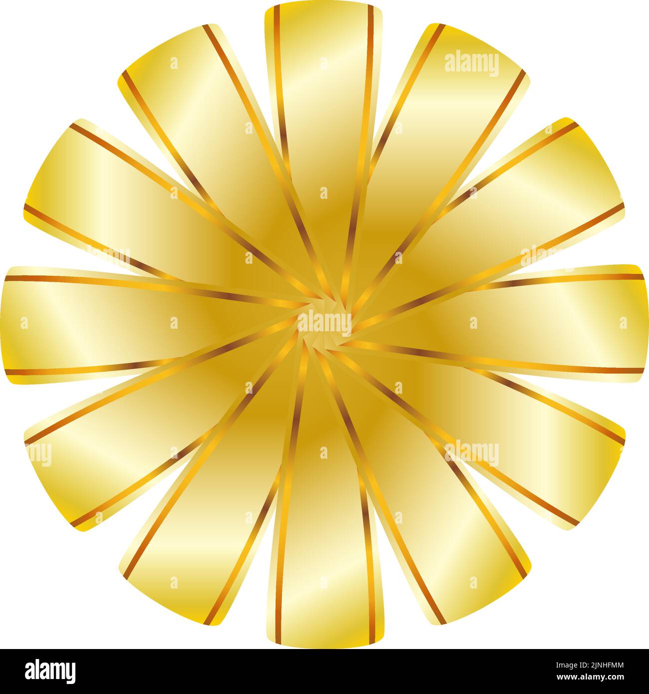 Gorgeous ribbon decoration with golden gradation Stock Vector Image ...