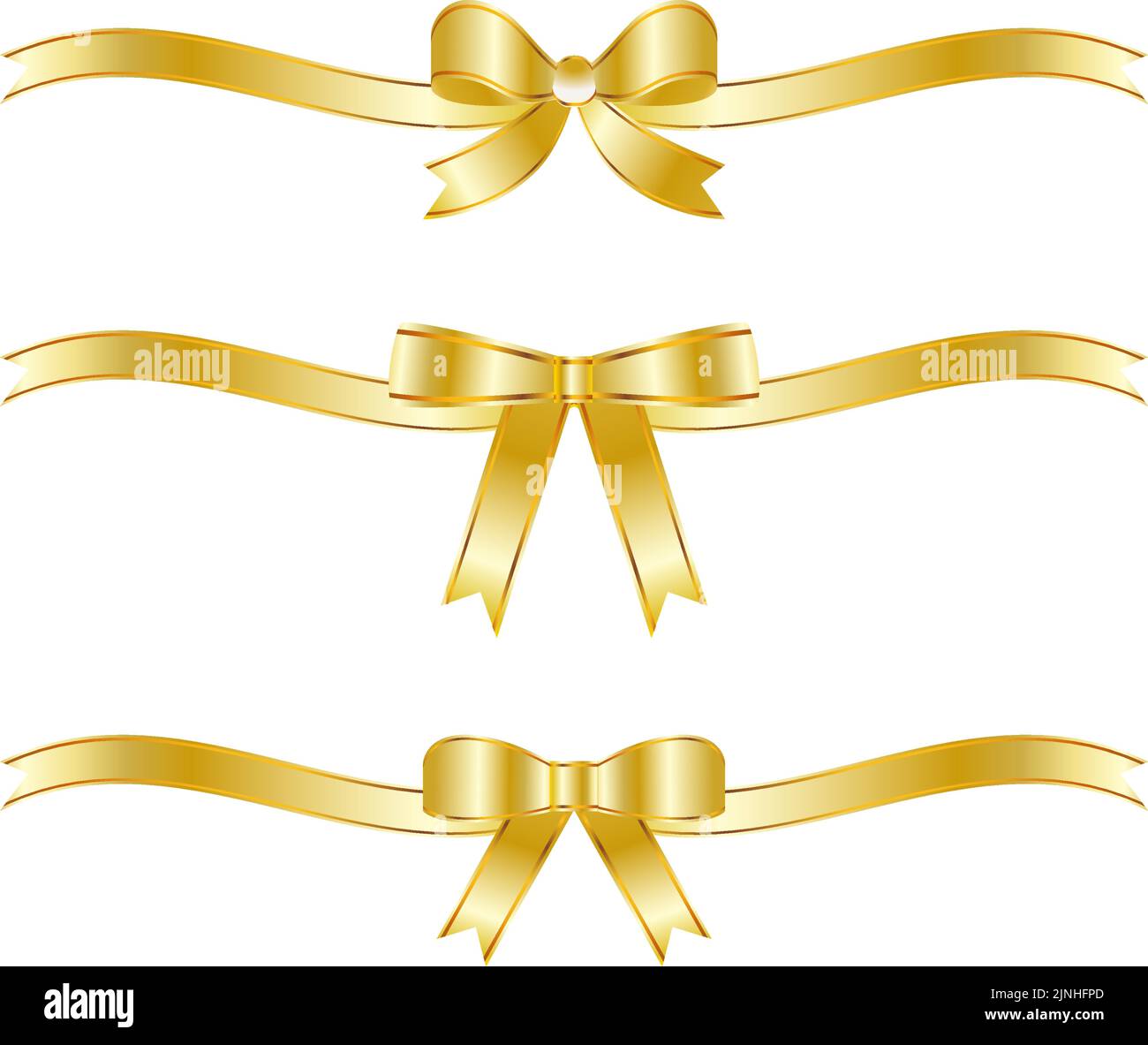 Gorgeous ribbon decoration frame with golden gradation Stock Vector ...