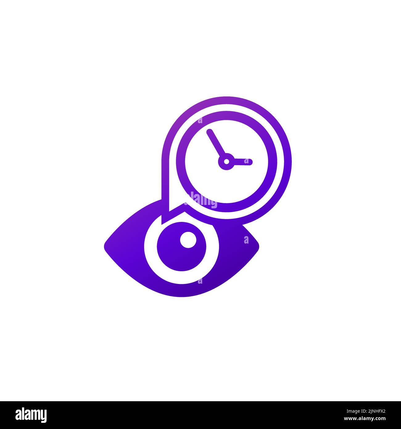 eye and clock icon, view time vector logo Stock Vector Image & Art - Alamy