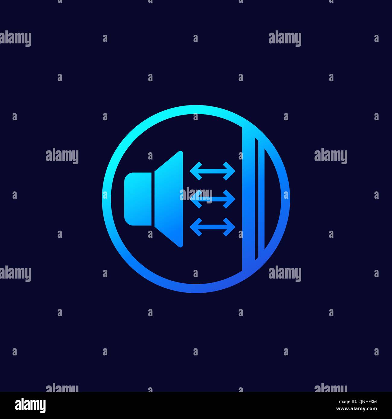 soundproofing or soundproof wall vector icon Stock Vector Image & Art ...