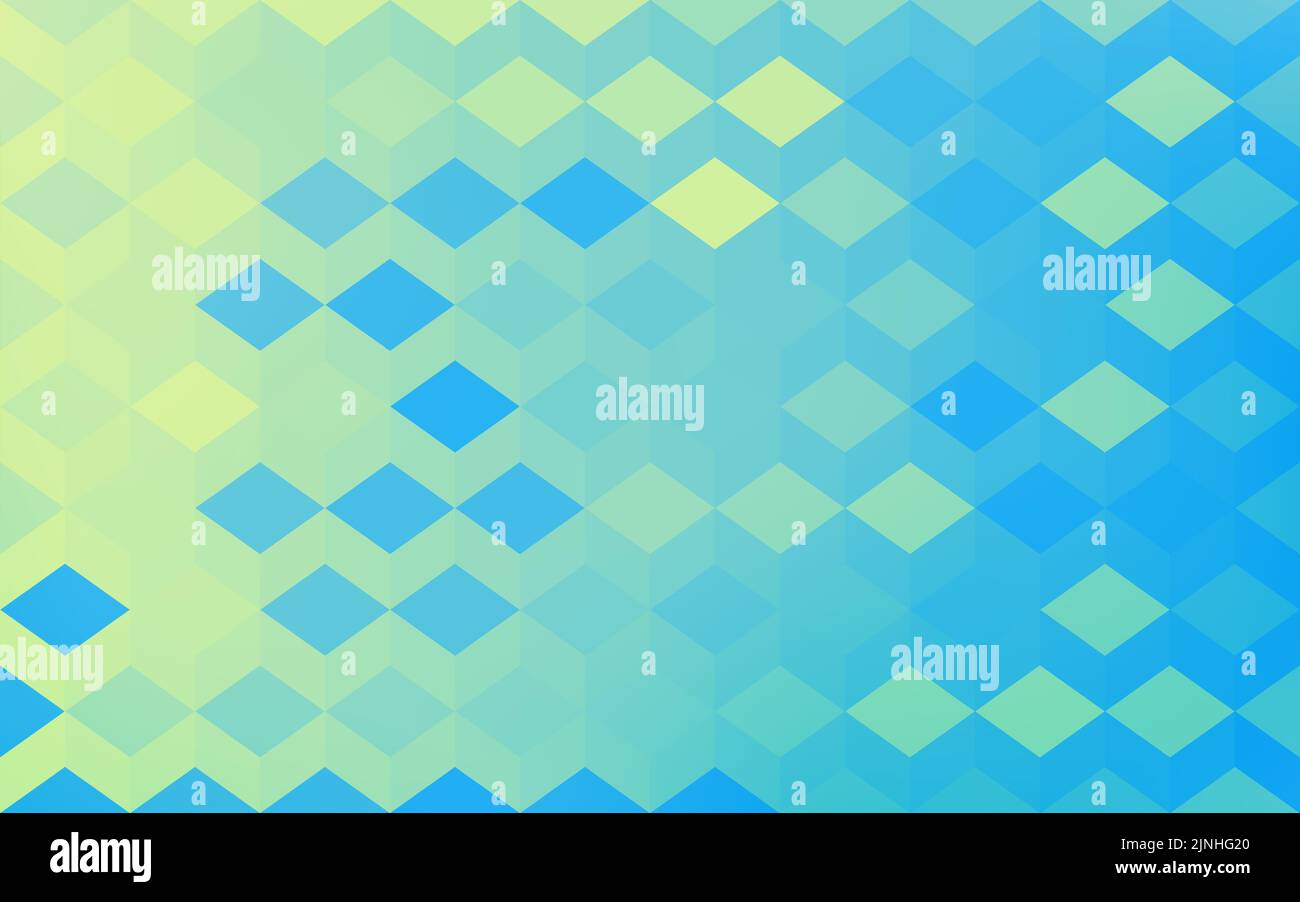 Background material: Geometric pattern of pale yellow-green and blue ...