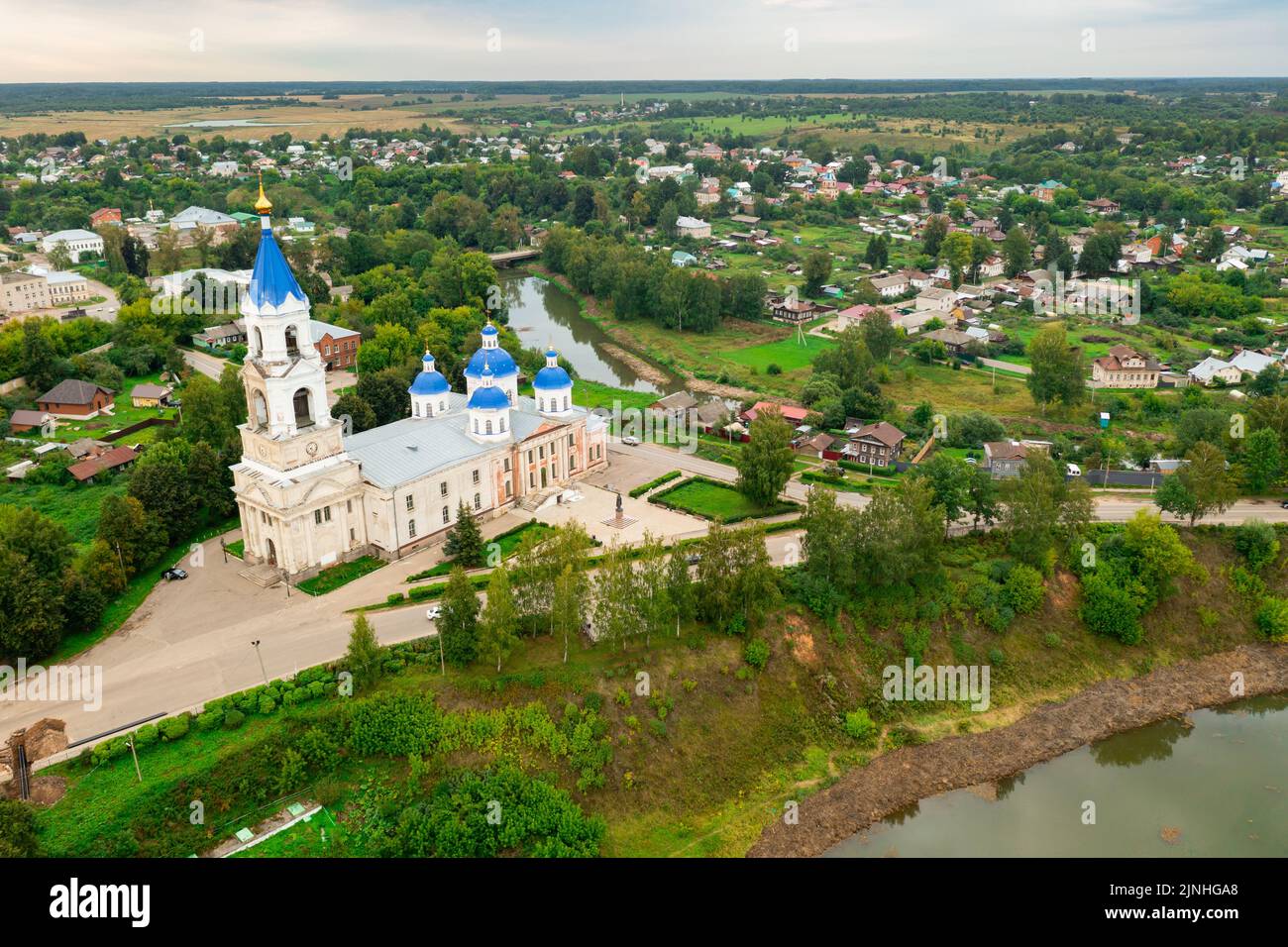 View of Kashin city with Resurrection Cathedral Stock Photo - Alamy