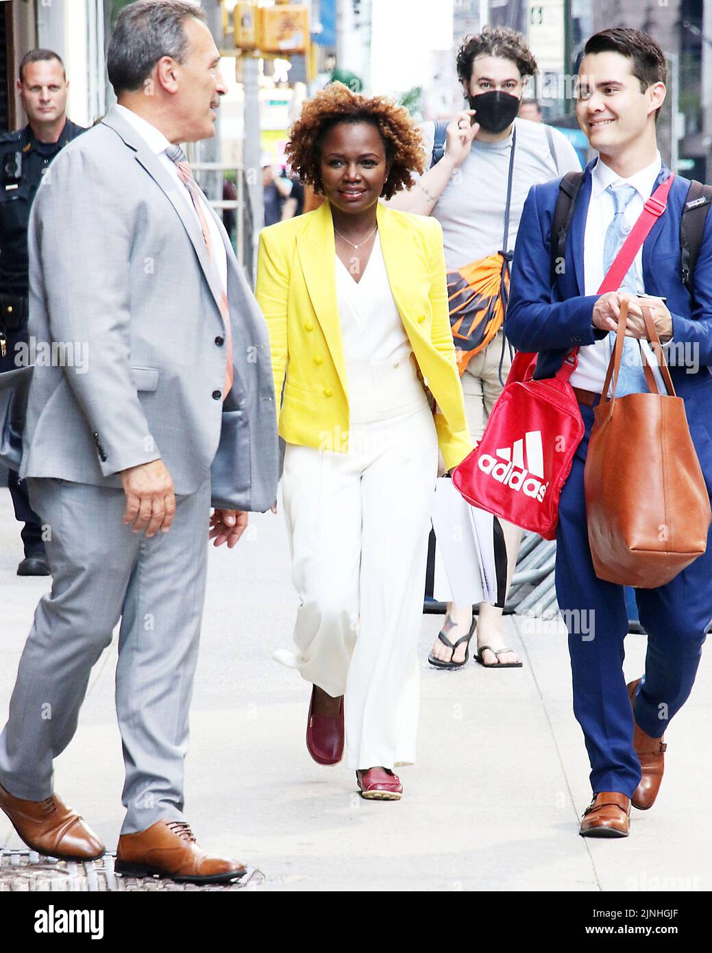 White House Press Secretary Karine Jean-Pierre at The Late Show With ...