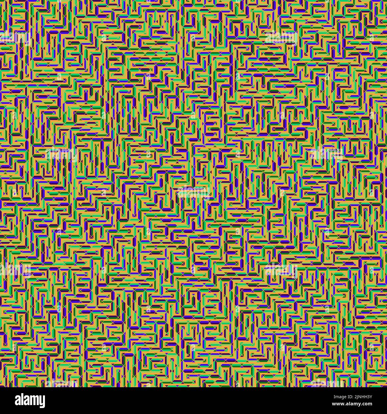 Colorised Rhombuses tiles tessellation pattern illustration Stock ...