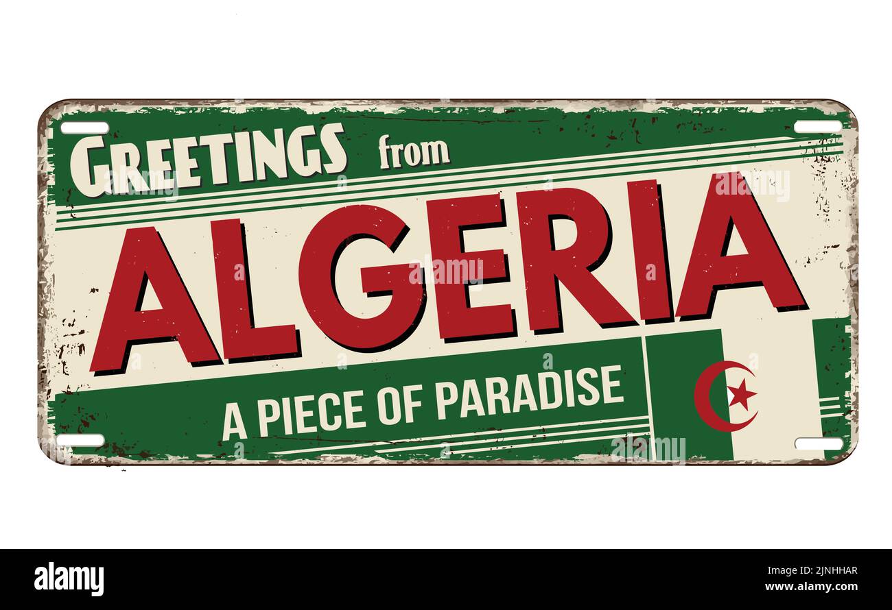 Old algeria poster Stock Vector Images - Alamy