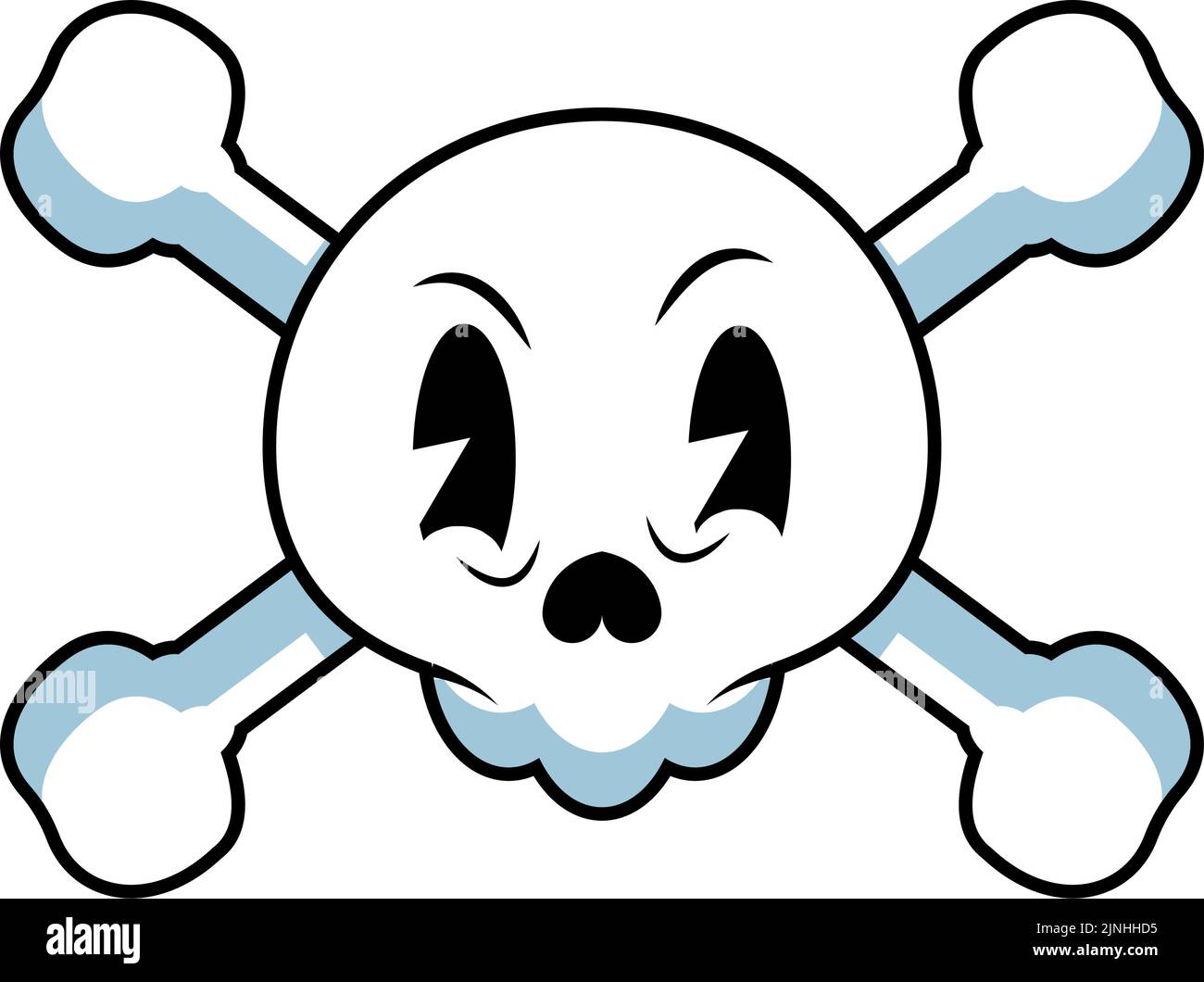 skull head cartoon old school Stock Vector Image & Art - Alamy