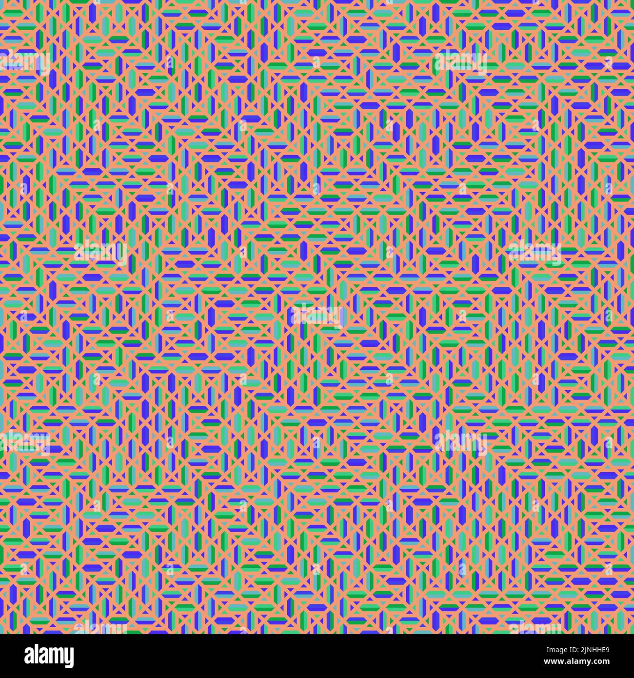 Colorised Rhombuses tiles tessellation pattern illustration Stock ...