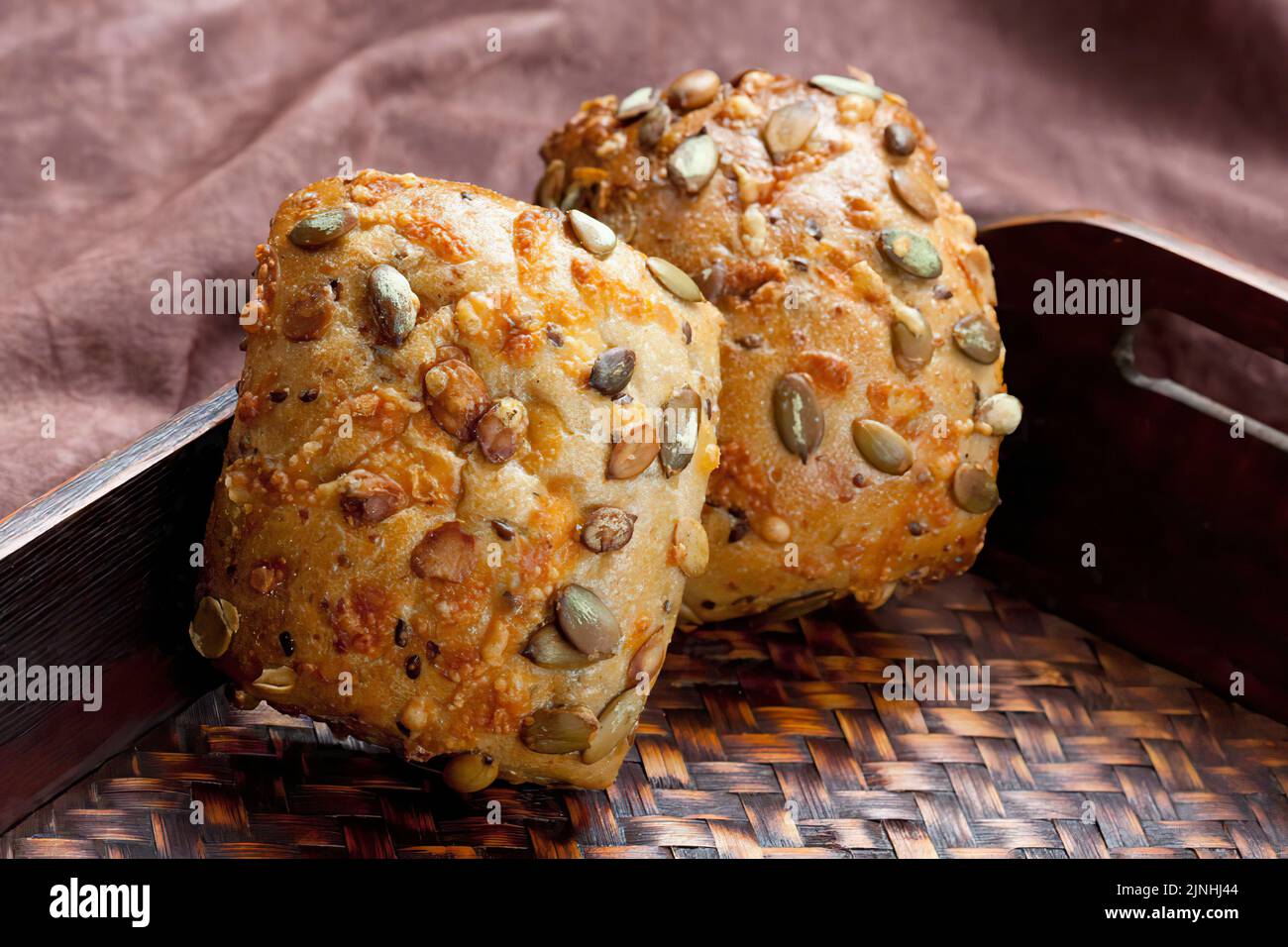 Rye rolls in tray hi-res stock photography and images - Alamy