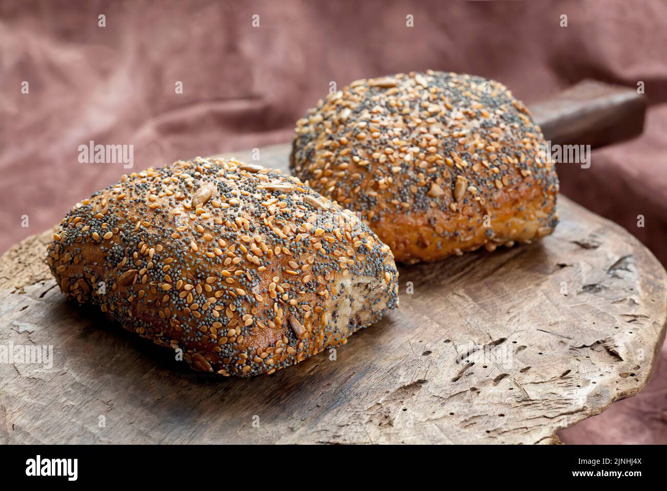 Rye rolls in tray hi-res stock photography and images - Alamy