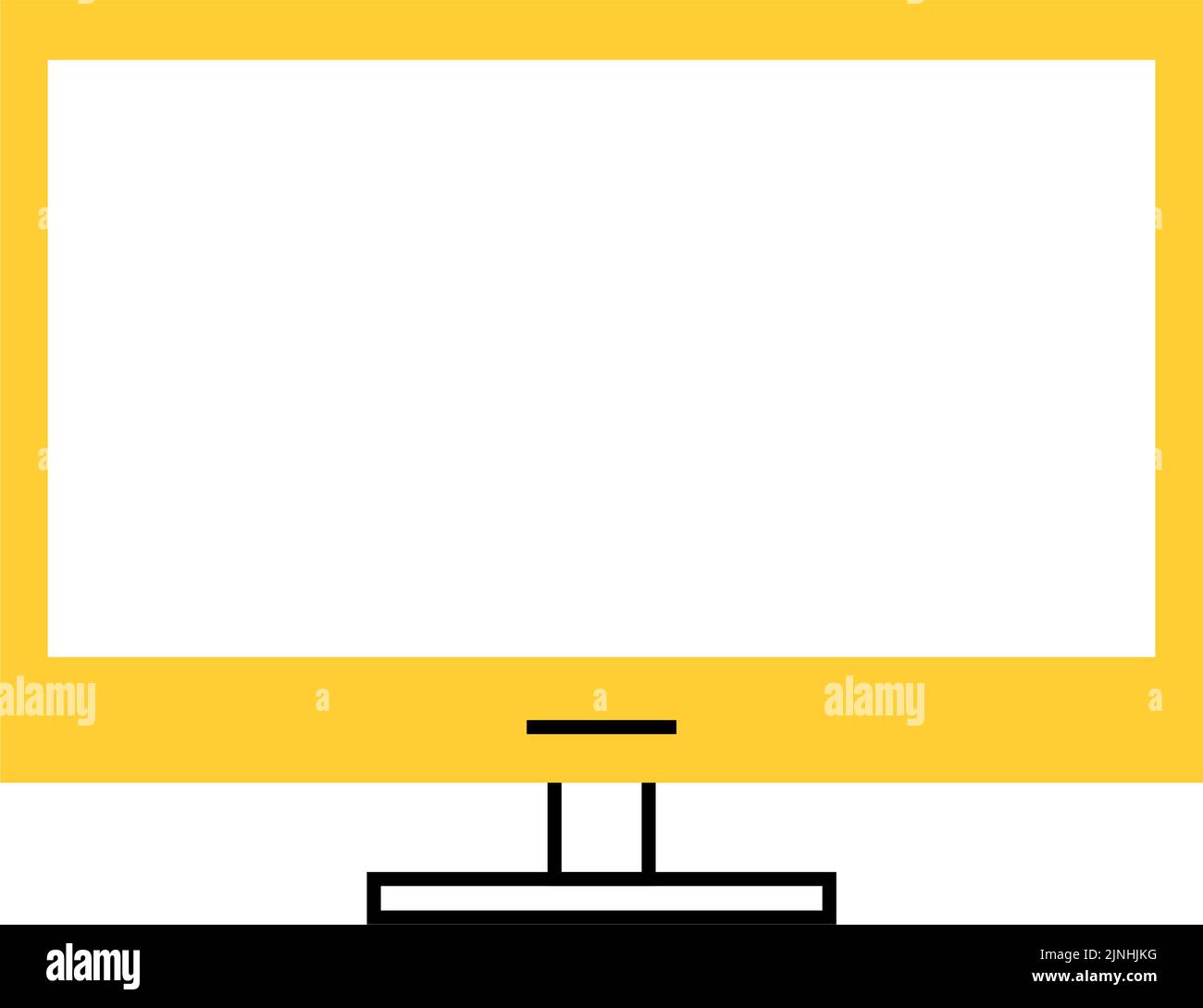 yellow desktop computer tech Stock Vector Image & Art - Alamy