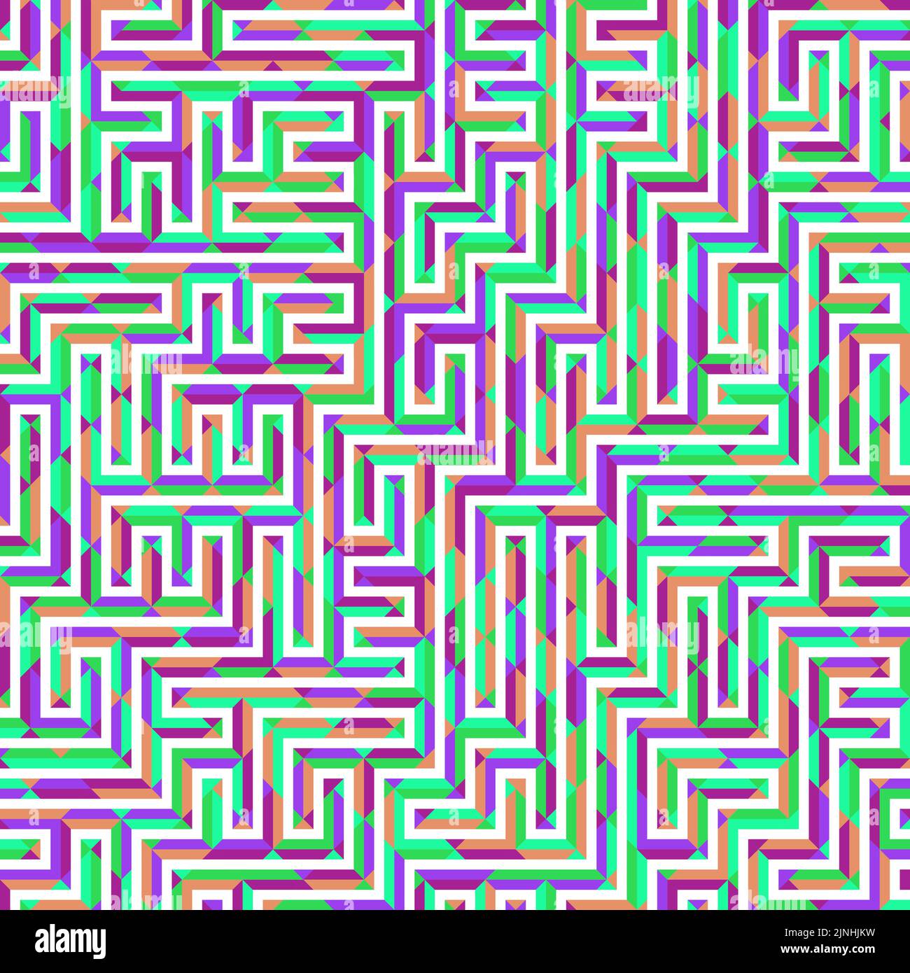 Colorised Rhombuses tiles tessellation pattern illustration Stock ...