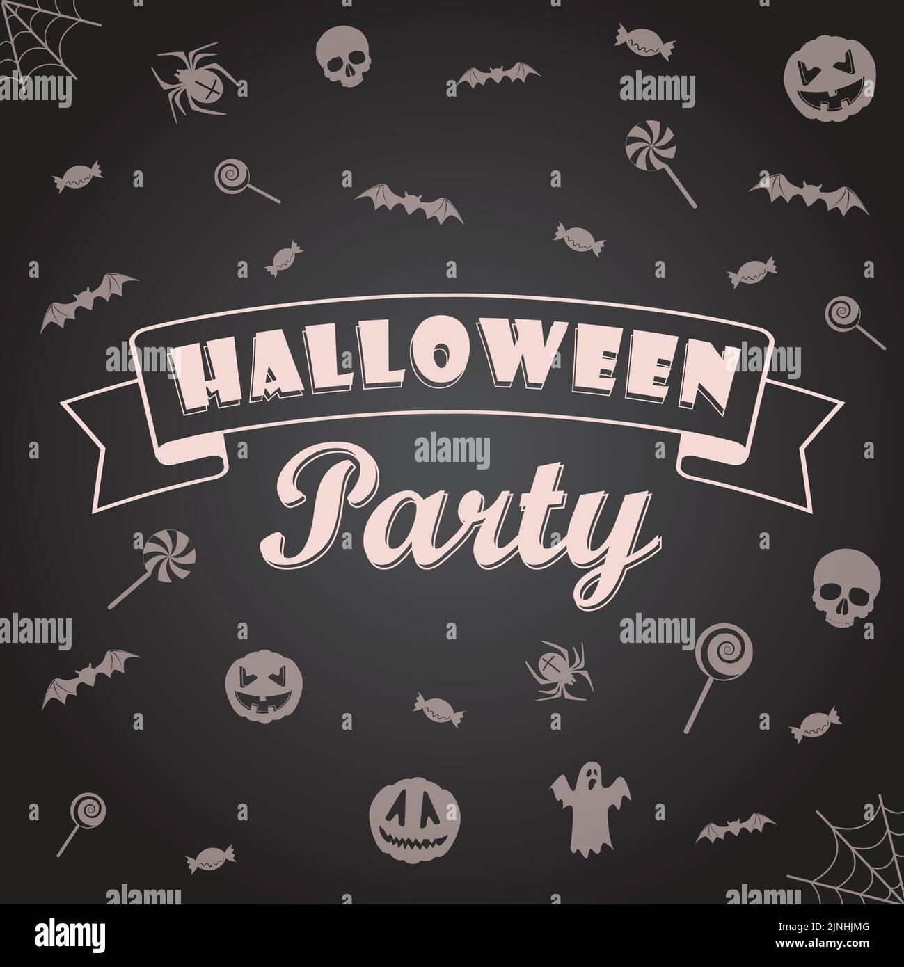 halloween party background. Vector template for design Stock Vector ...
