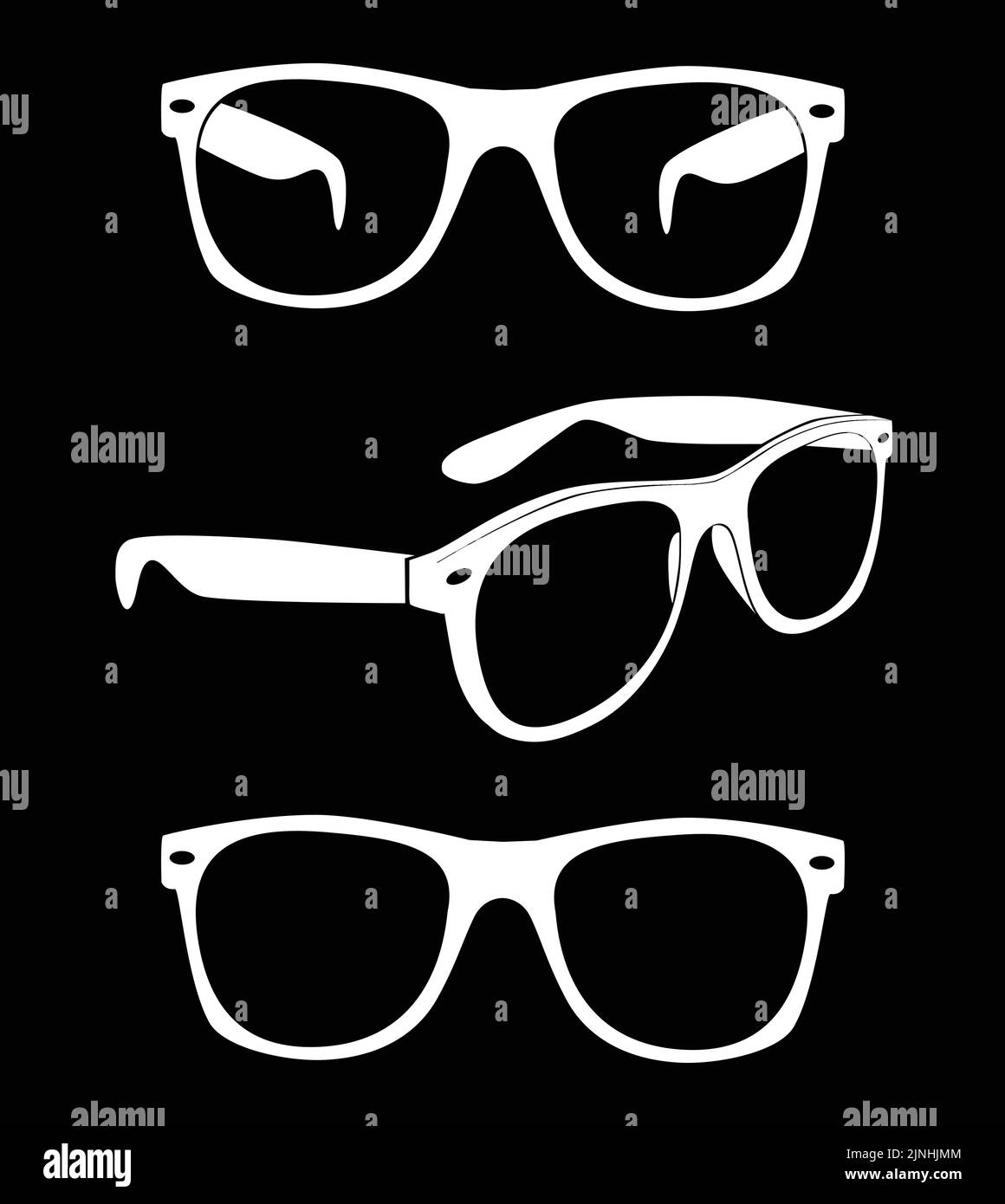 set of glasses vector Vector illustration Background Stock Vector Image ...