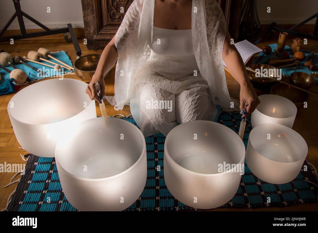 Sound healing therapy uses aspects of music to improve health and well ...