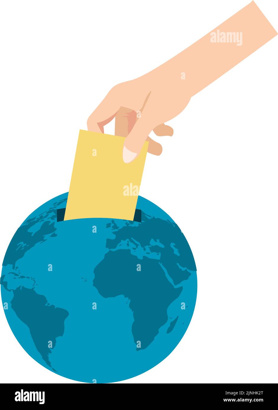 voter insert vote in earth planet Stock Vector Image & Art - Alamy