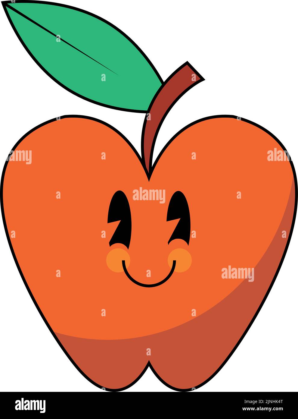 apple cartoon old school Stock Vector Image & Art - Alamy