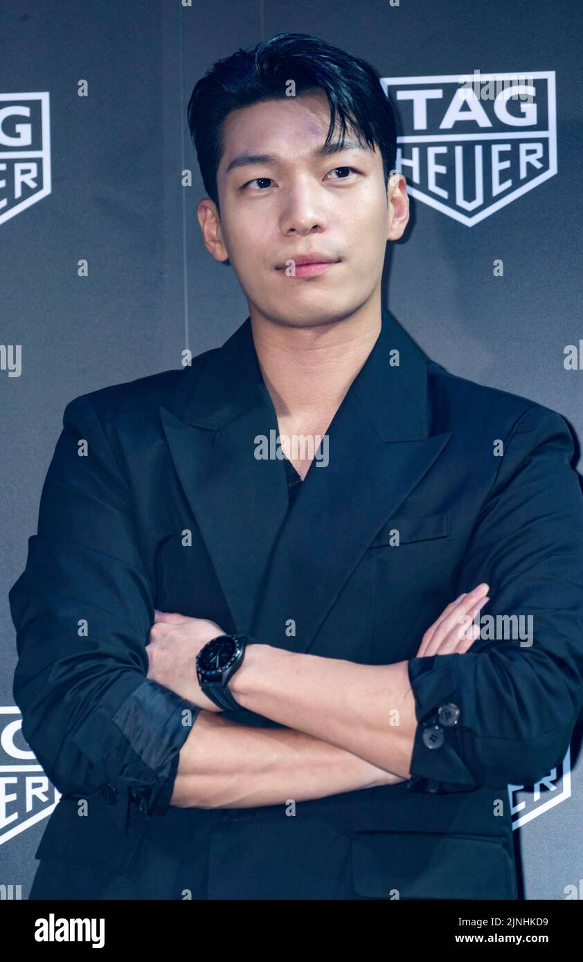 11 Aug 2022 – Seoul, South Korea : South Korean actor and model Wi Ha-joon, attend photo call ...