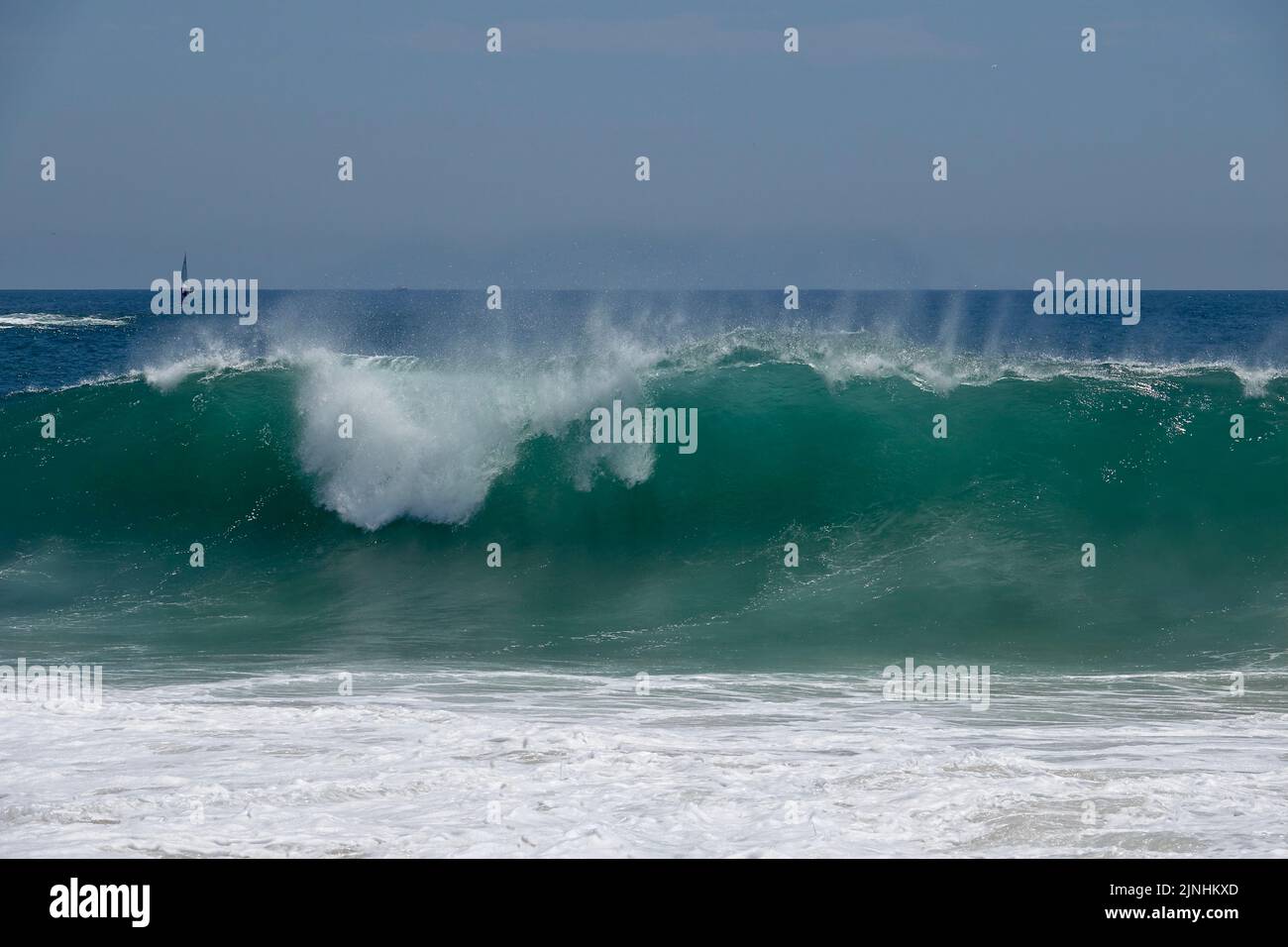 Crashing wave barrel storm hi-res stock photography and images - Alamy