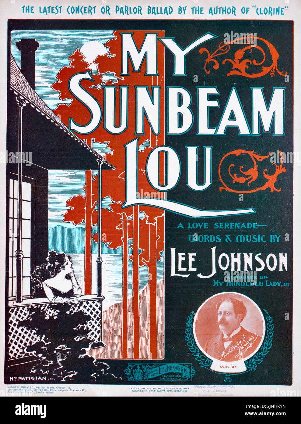 My Sunbeam Lou (1900) Words and Music by Lee Johnson, Published by Lee, Johnson and Company ...