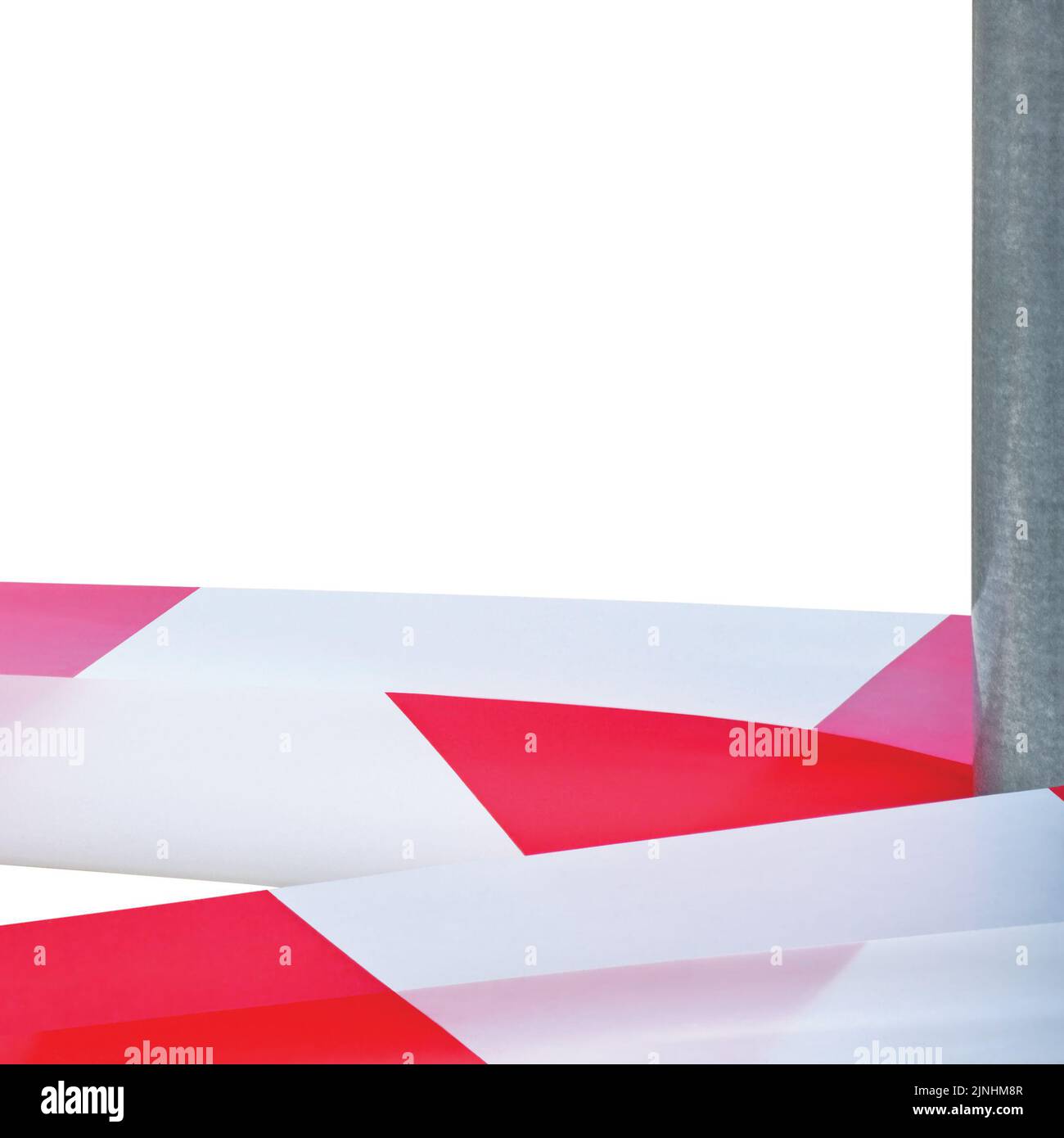 Large Red White Do Not Cross Ribbon Barricade Tape Copy Space, Isolated ...