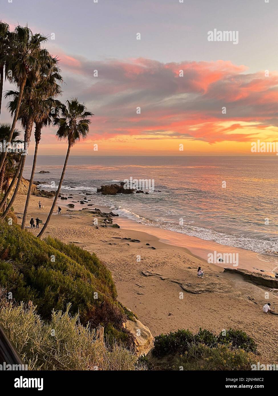 Colorful clouds over Heisler park in Laguna Beach Stock Photo - Alamy