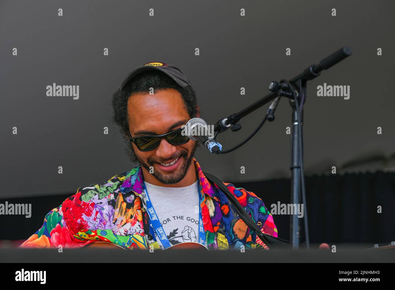 Tre Burt, Canmore Folk Music Festival, Canmore, Alberta, Canada Stock ...