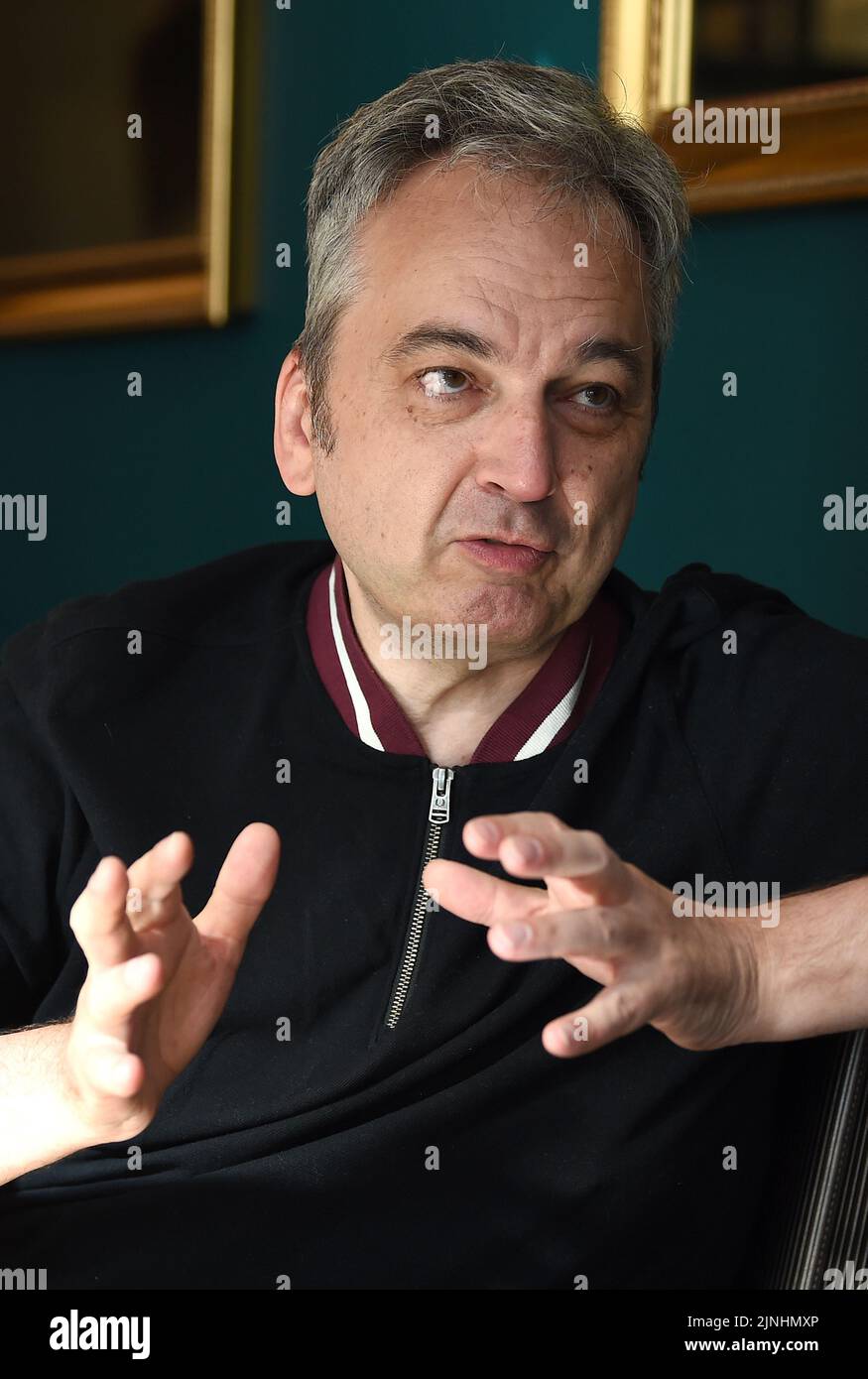 Bremen, Germany. 08th Aug, 2022. Arnd Zeigler speaks in an interview in ...