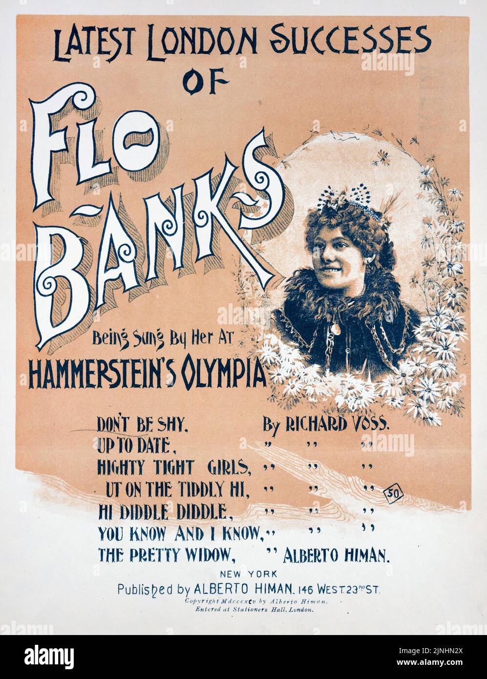 Latest London Successes of Flo Banks (1895) Being Sung by Her at ...