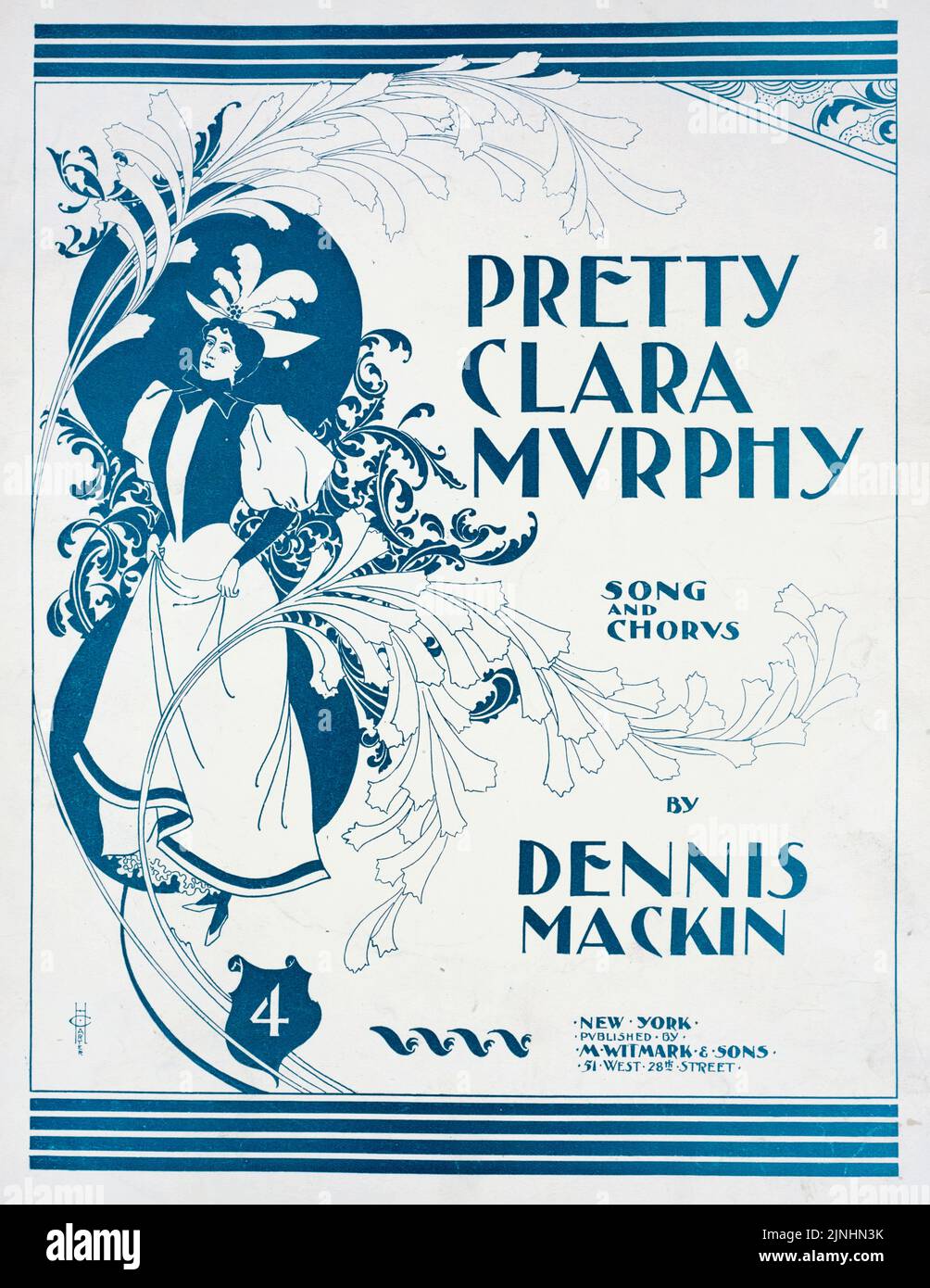 Pretty Clara Murphy (1895) by Dennis Mackin, Published by M. Witmark ...