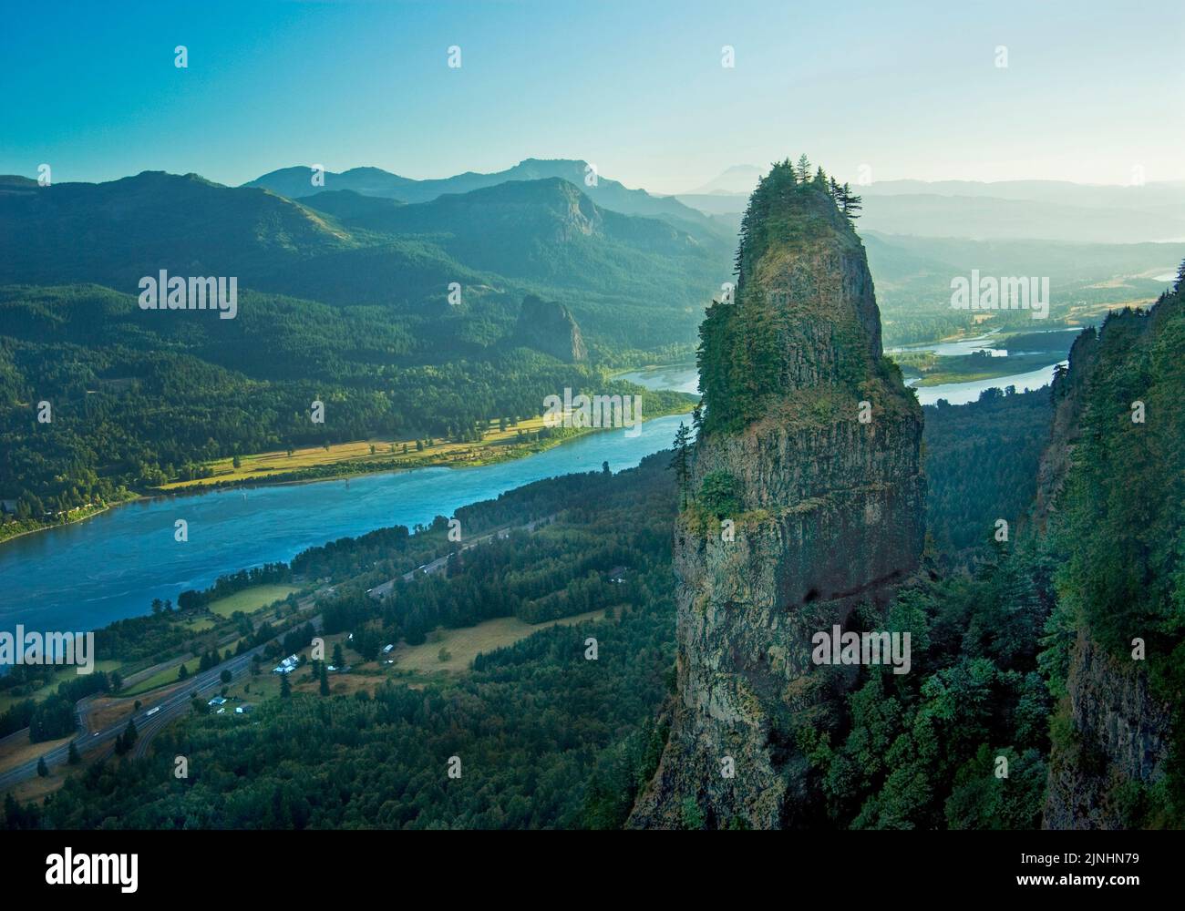 St. Peters Dome, Columbia River Gorge, Oregon Stock Photo - Alamy