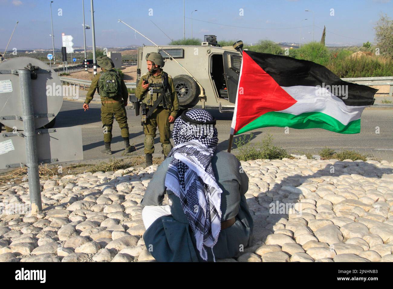 Qalqilya flag hi-res stock photography and images - Alamy