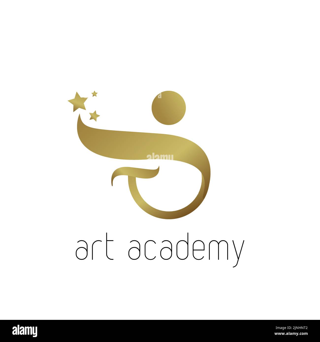 Creative art academy logo design vector Stock Vector Image & Art - Alamy
