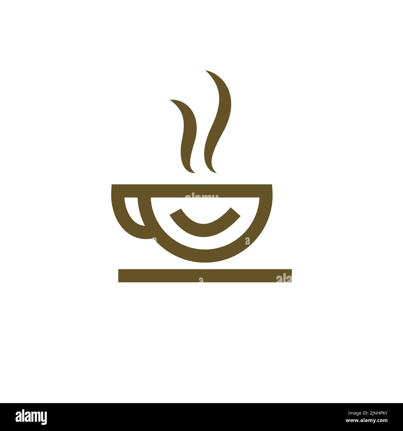 happy coffee logo, coffee shop logo symbol Stock Vector Image & Art - Alamy