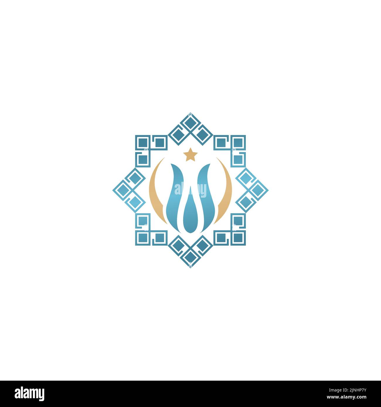 Islam and Muslim logo design icon design vector Stock Vector Image ...