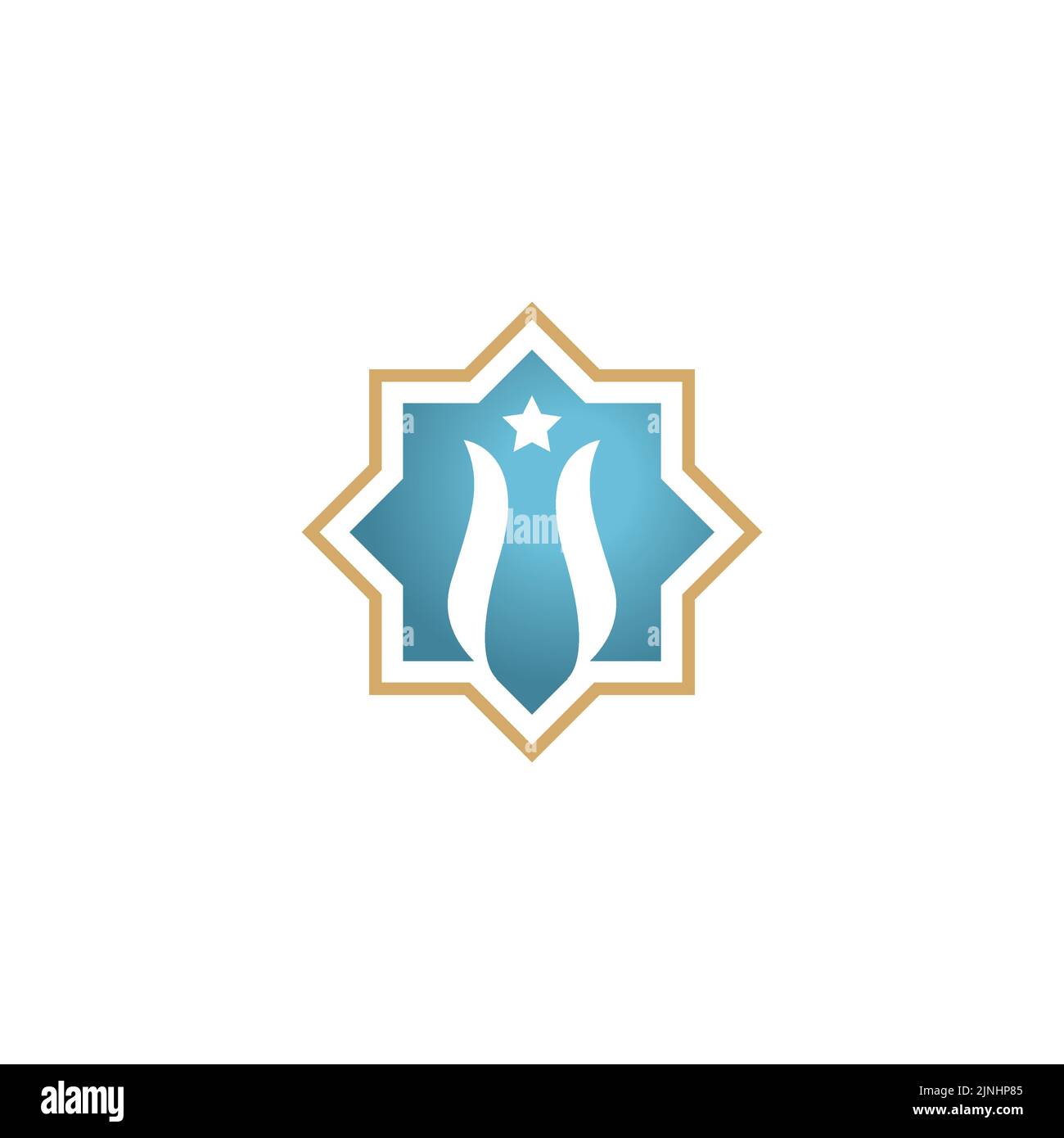 Islam and Muslim logo design icon design vector Stock Vector Image ...