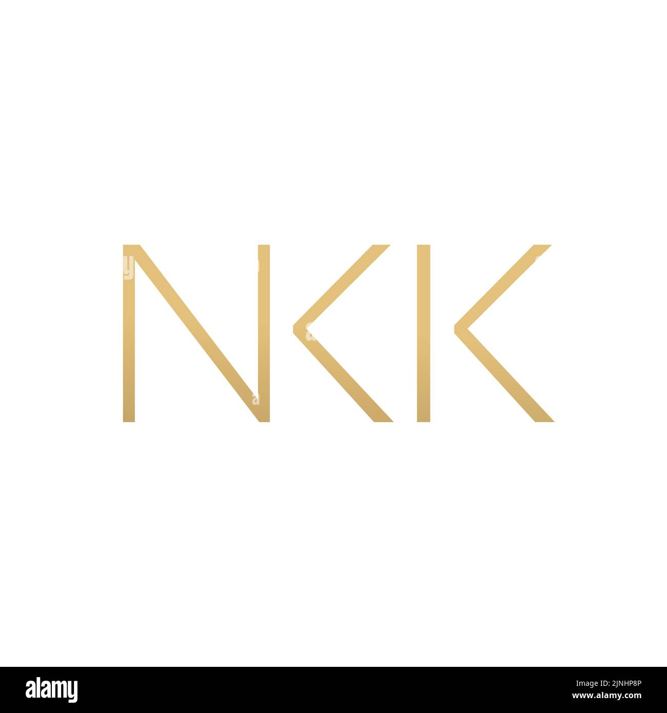 Creative Letter NKK Logo Vector Stock Vector Image & Art - Alamy