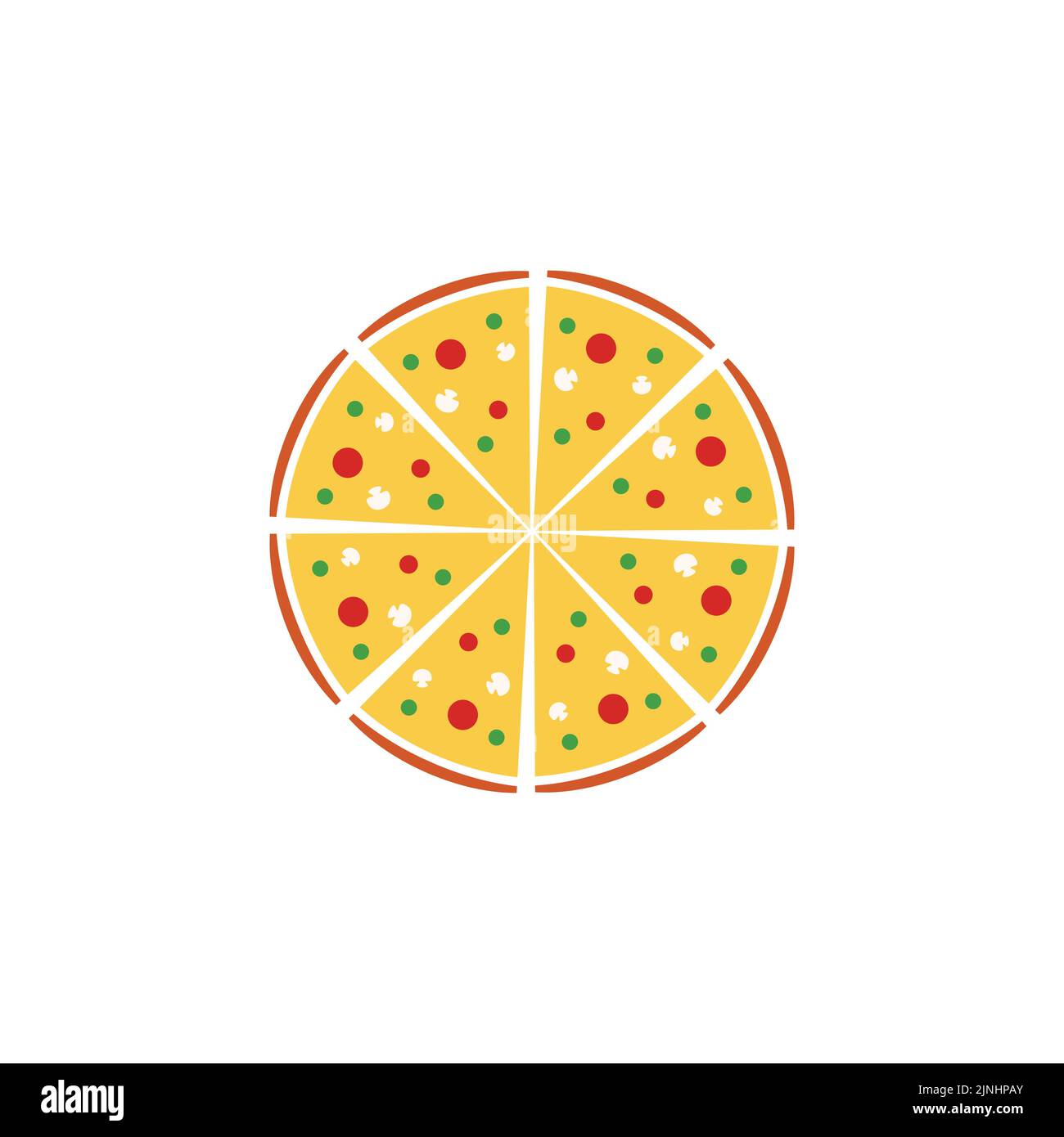pizza concepts logo vector graphic abstract template Stock Vector Image ...