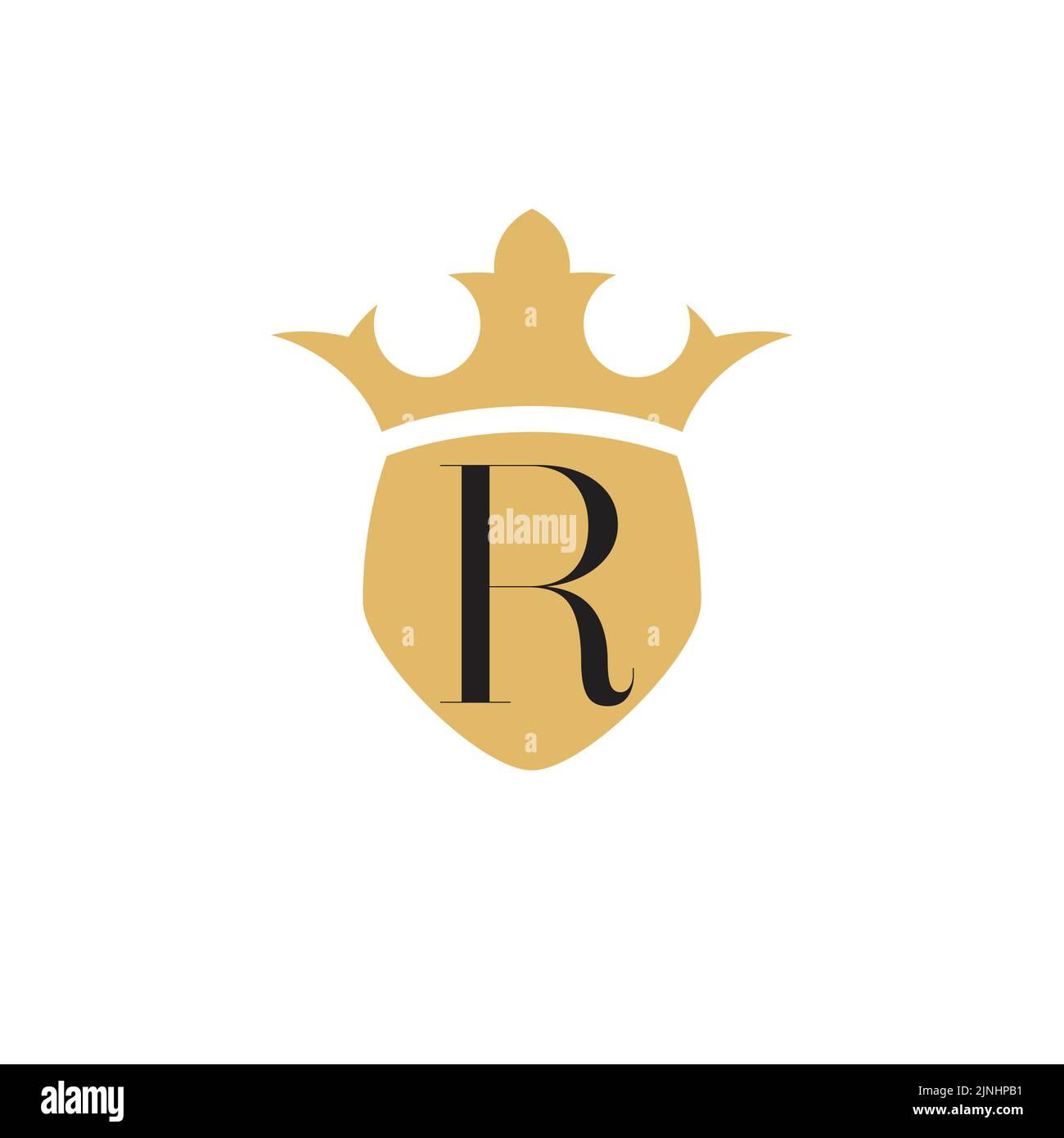 R royal luxury golden logo, decoration emblem Stock Vector Image & Art ...