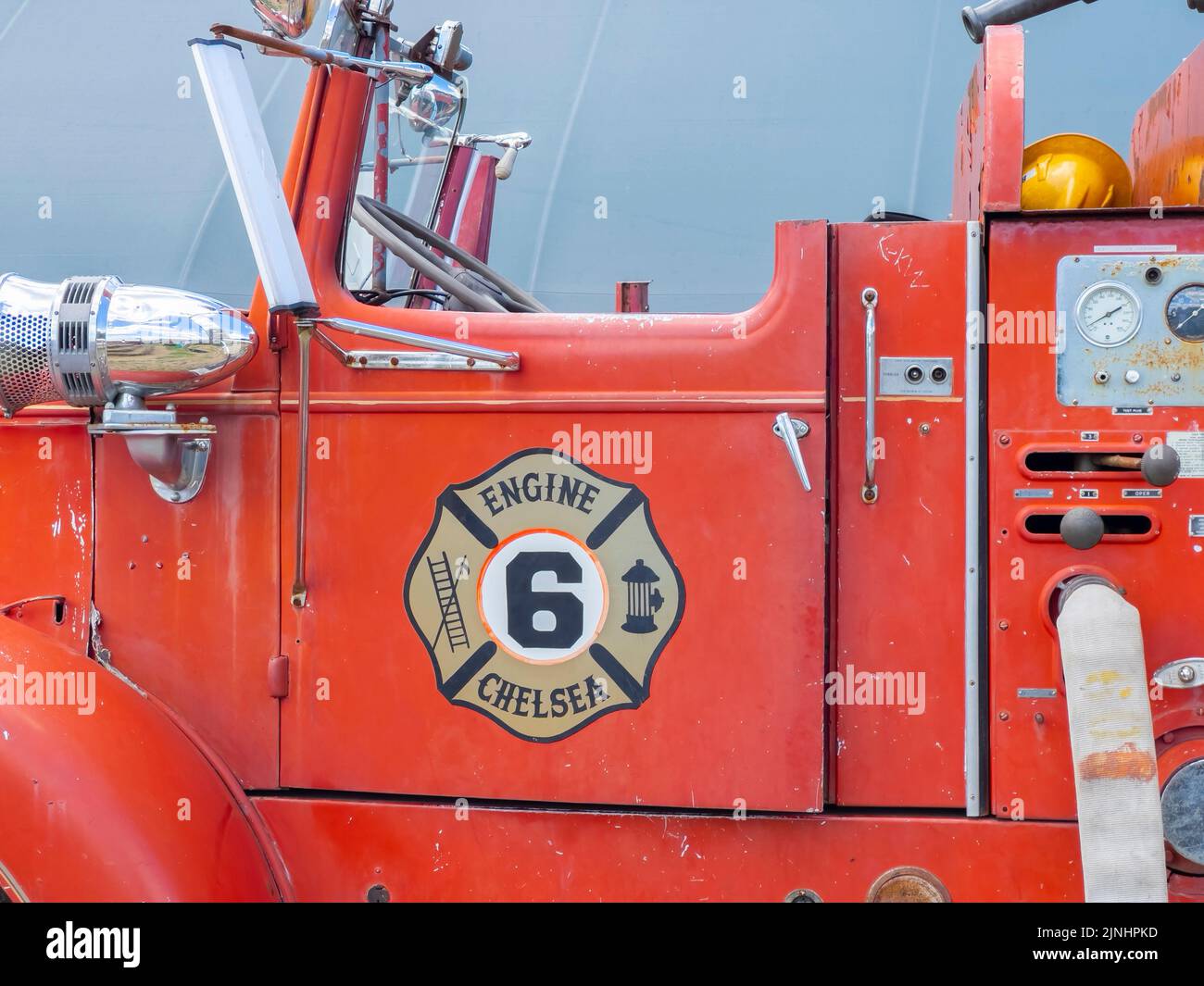 Antique Chelsea Fire Department Mark fire truck in Connors Farm in ...