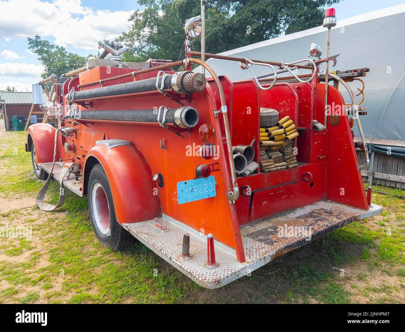 Antique Chelsea Fire Department Mark fire truck in Connors Farm in ...