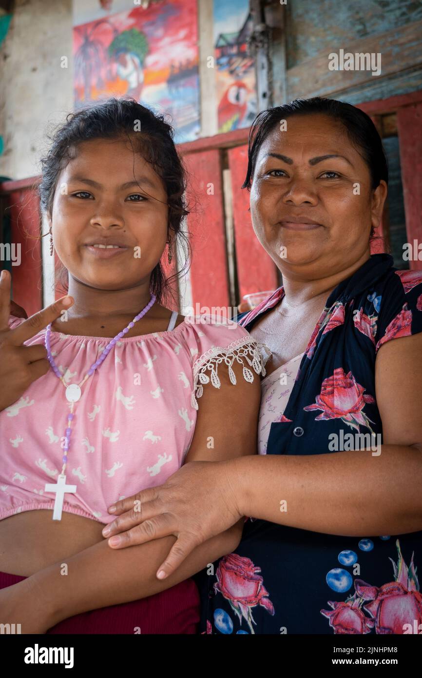 The Girls of Barrio Florido in the Peruvian Amazon Stock Photo - Alamy