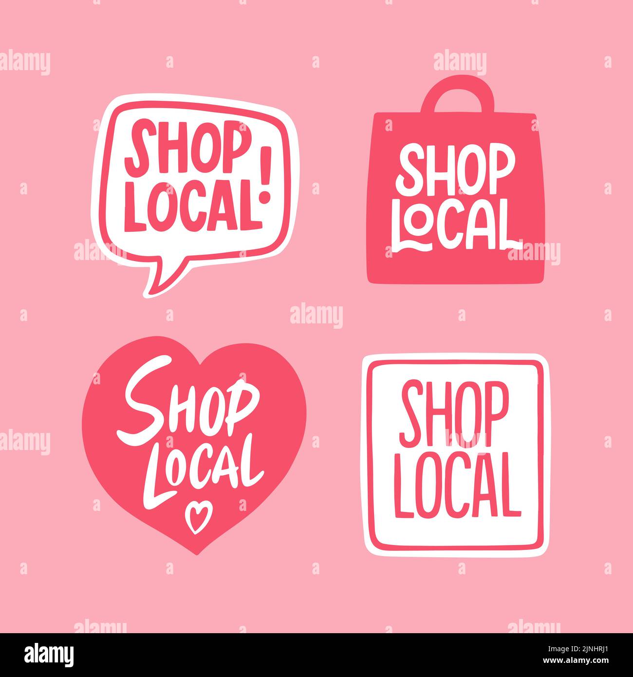 Hand drawn shop local template Vector illustration Stock Vector Image ...