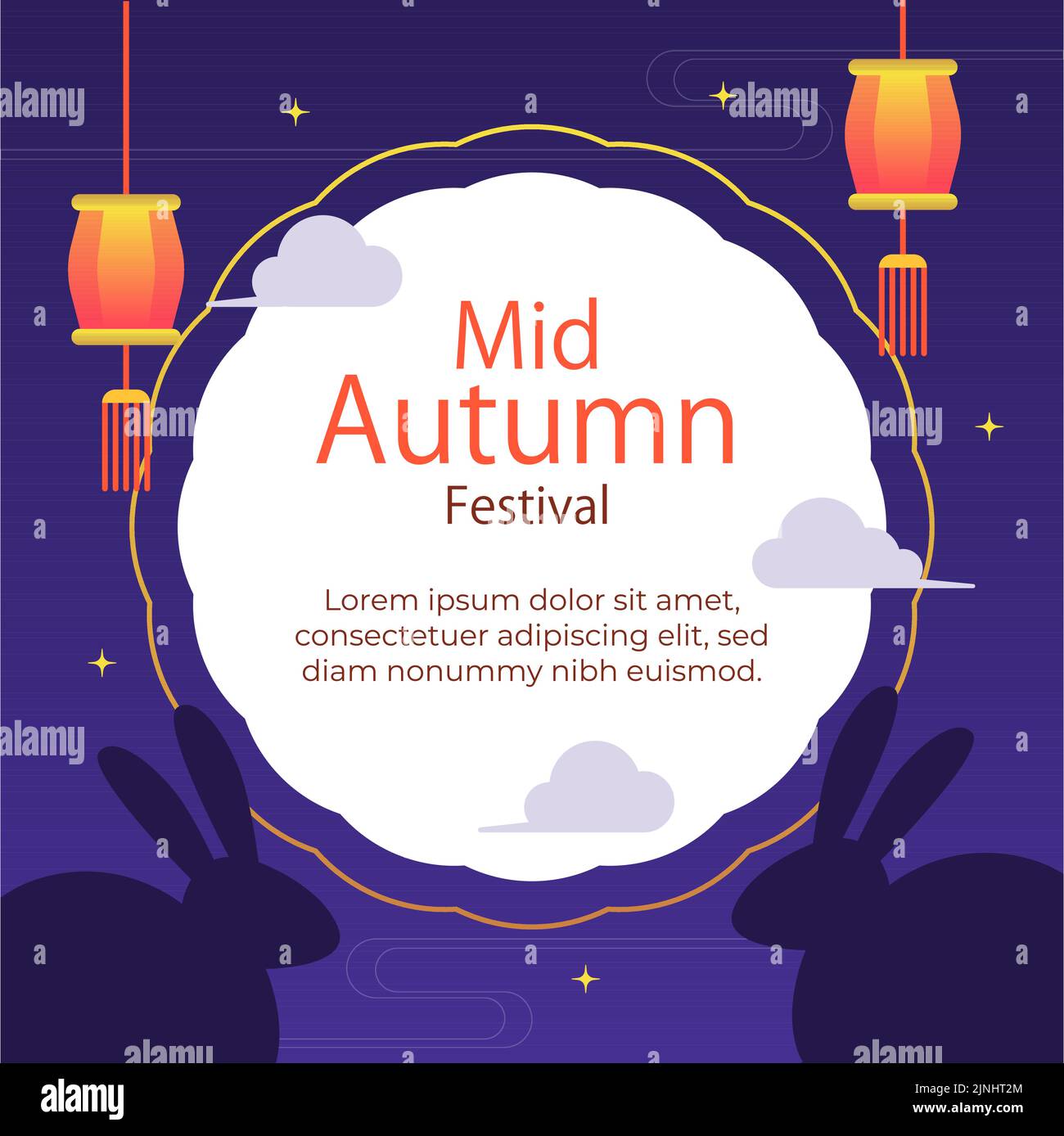 Gradient midautumn festival posts set.eps Stock Vector Image & Art - Alamy