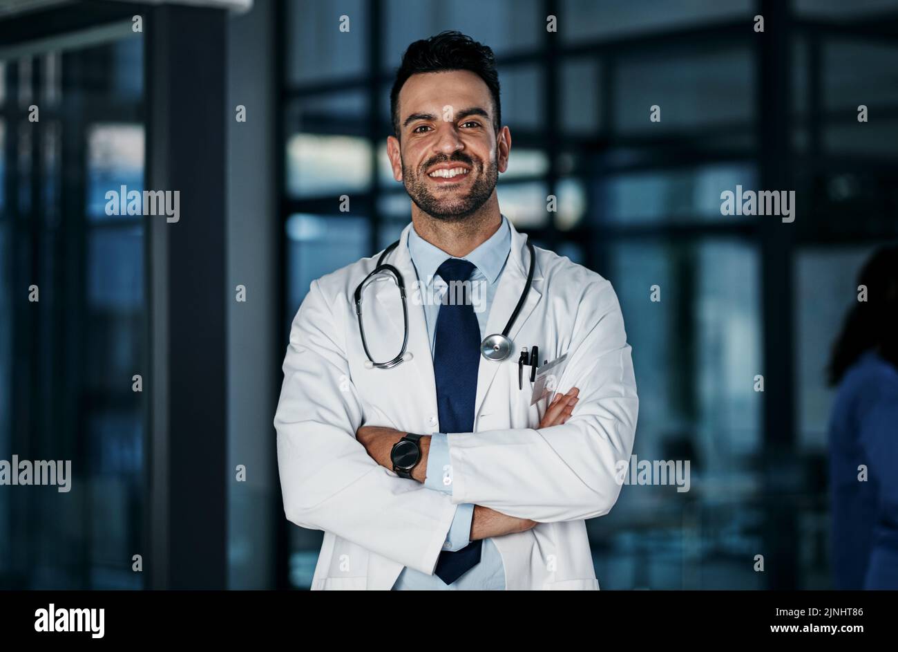 Successful young doctor in modern hi-res stock photography and images ...