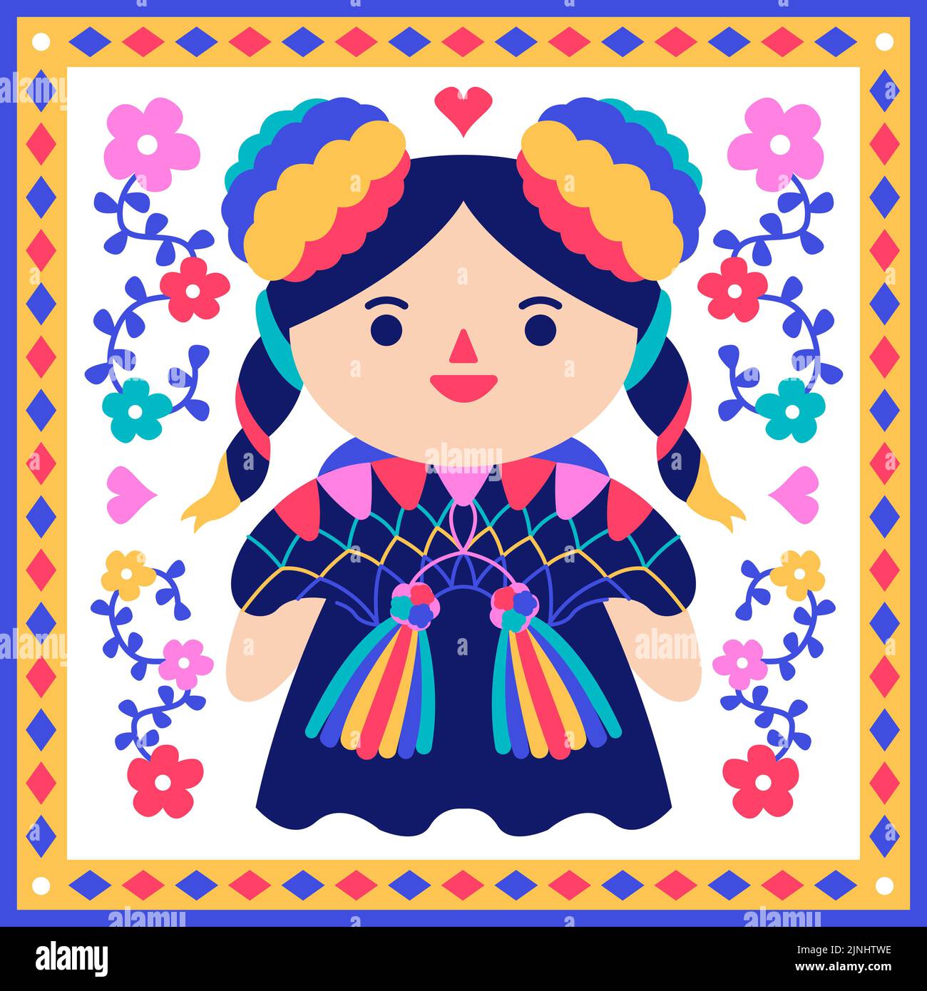 Mexican influence Stock Vector Images - Alamy
